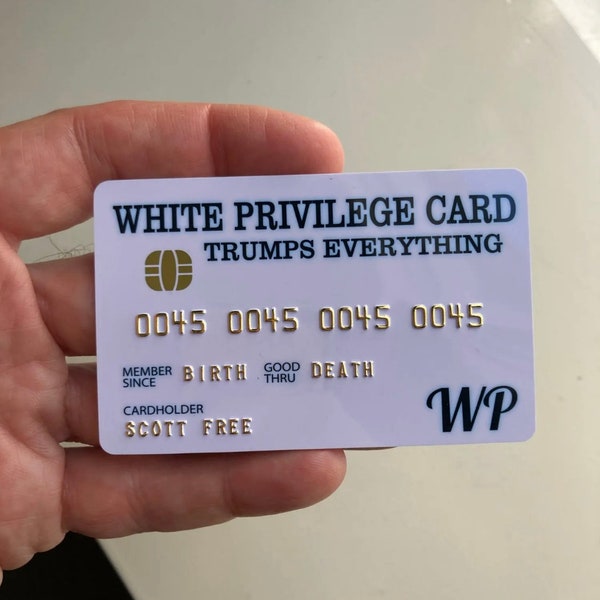 Privilege Card Svg - Etsy