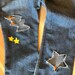 Destroyed Ripped Jeans With Cutouts, Embellished Edgy Stars and Bolts ...