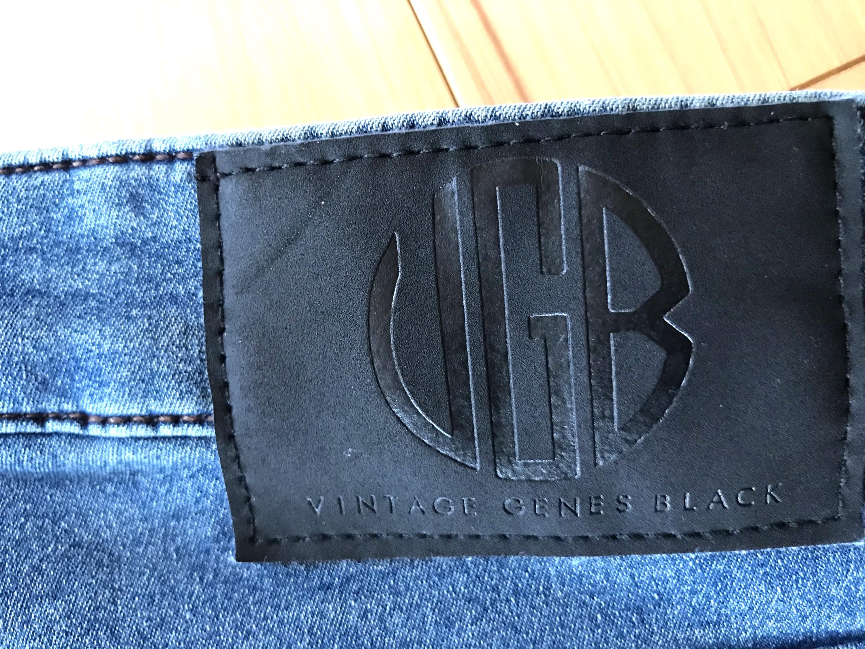 Men's Patchwork Jeans Size 34 X 30, JGB Stretchy Upcycled Distressed ...