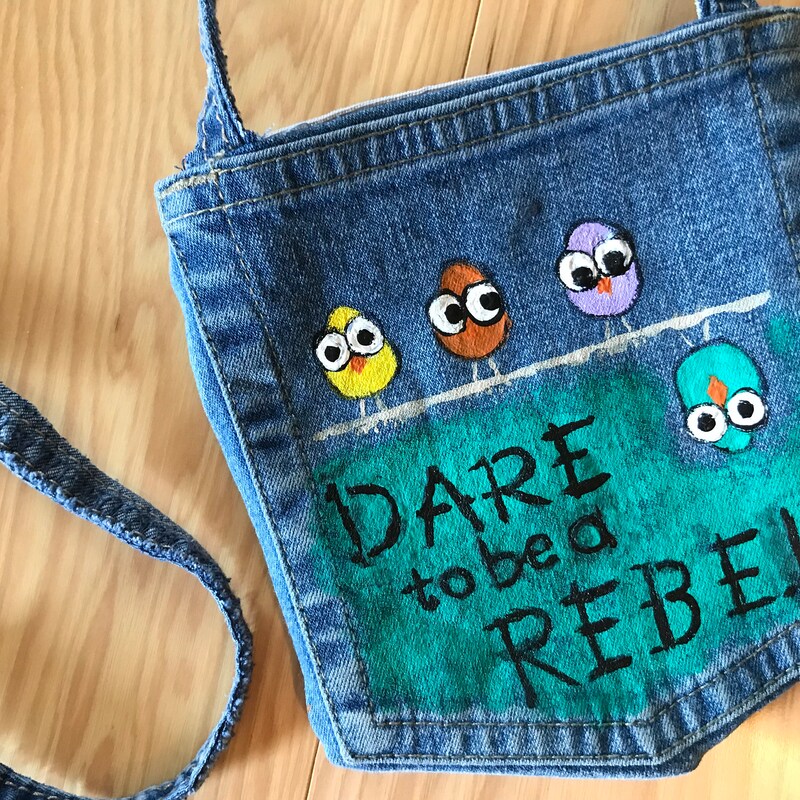 Denim Cross Body Bag - Etsy