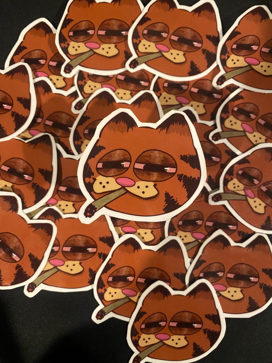 Garfield 420 Sticker Stoner Gift Cannabis - Etsy