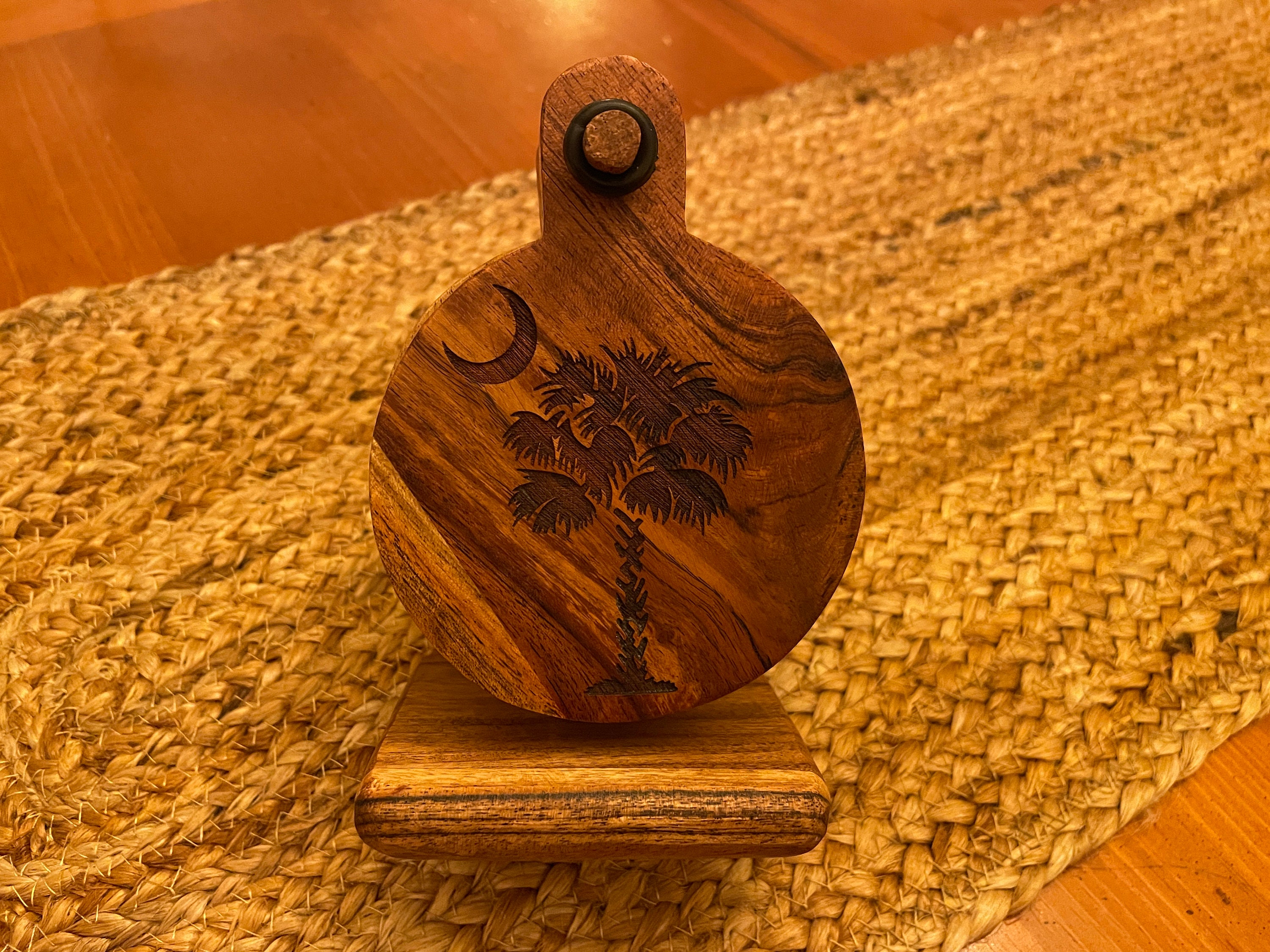 Palmetto Moon / South Carolina Acacia Hanging Coasters - Etsy