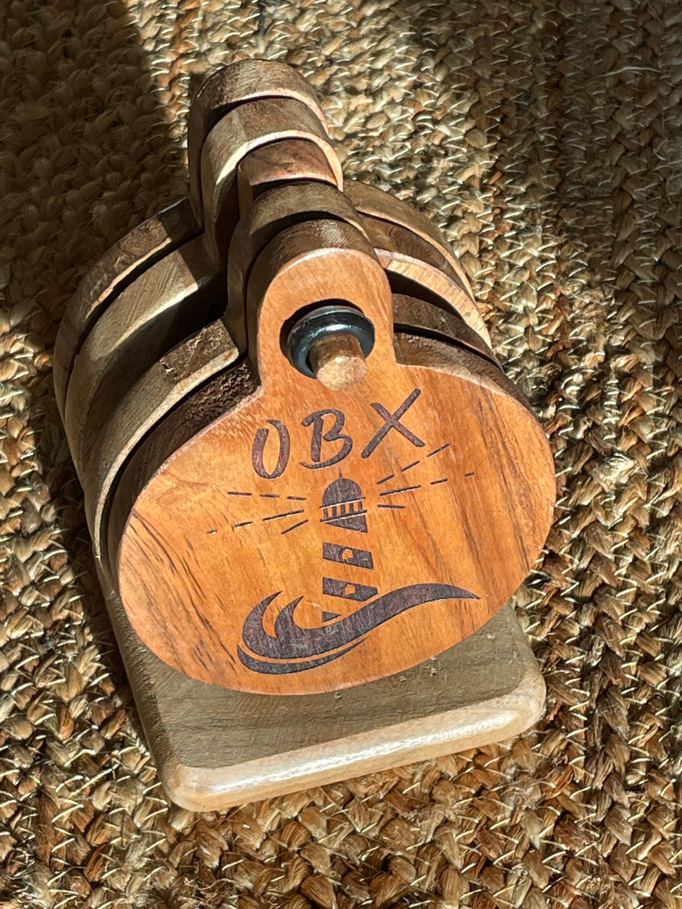Double-sided Outer Banks (OBX) Hanging Coasters Laser Engraved on ...