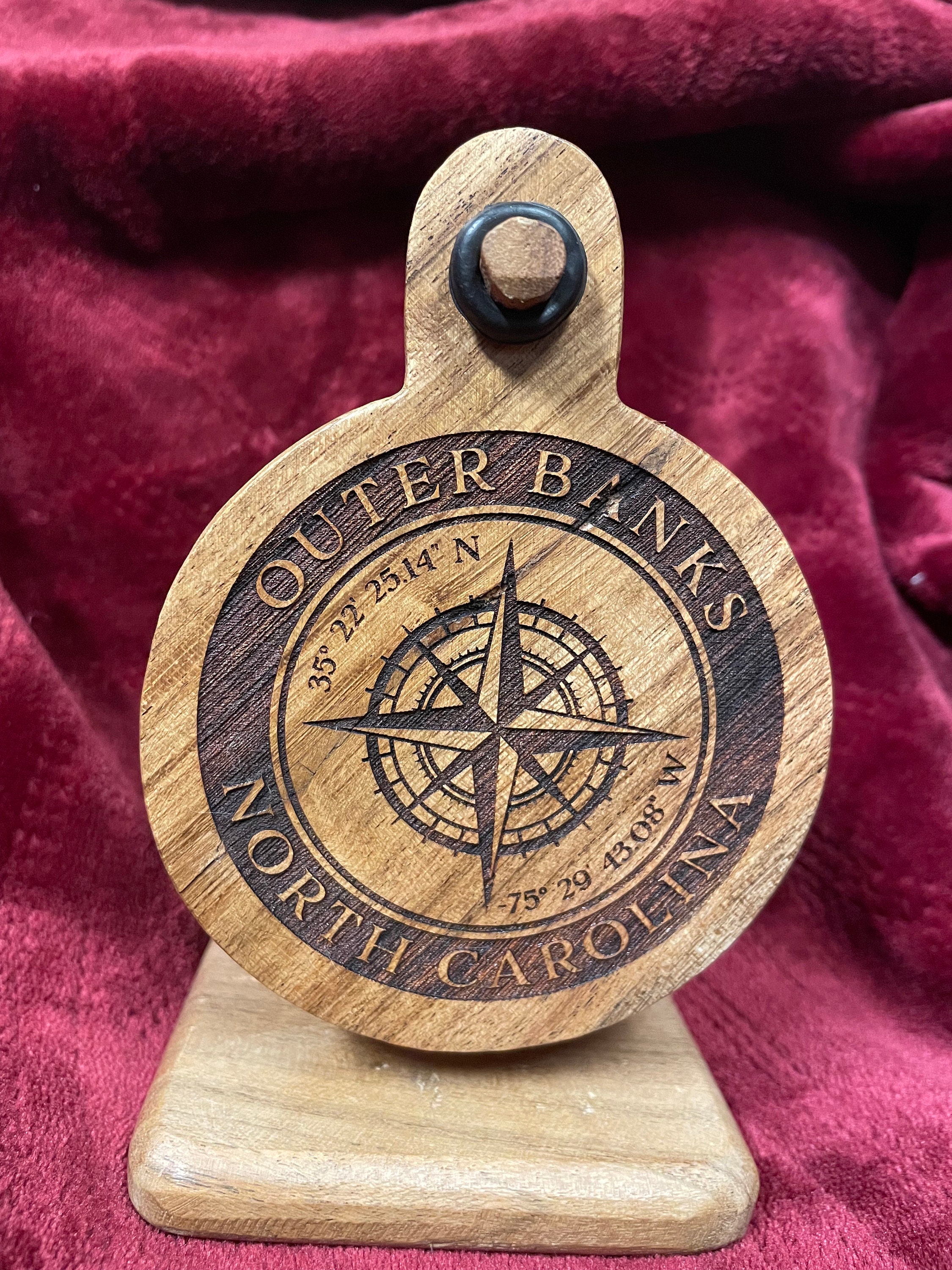 Double-sided Outer Banks (OBX) Hanging Coasters Laser Engraved on ...