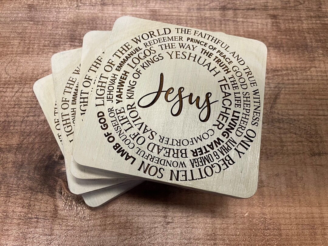 Names of Jesus Coaster Set - Etsy