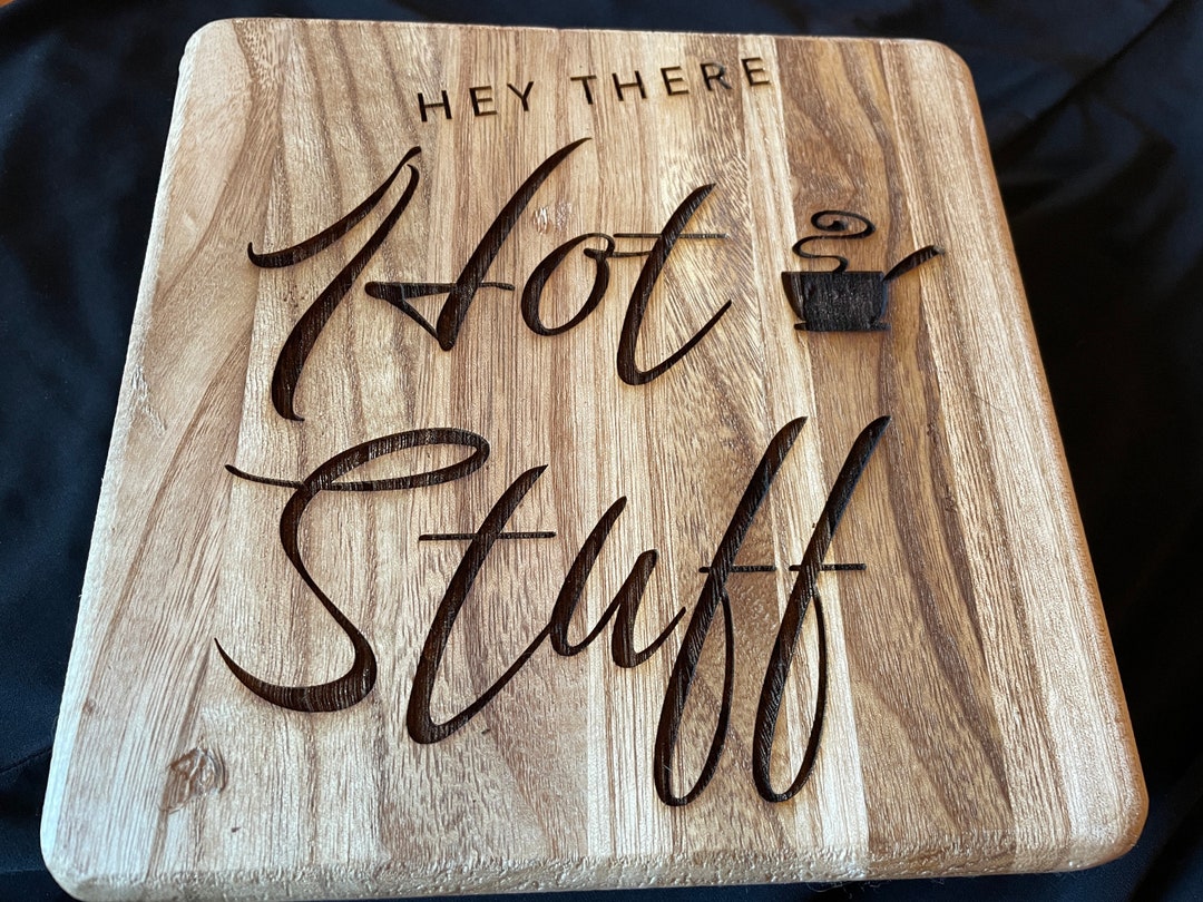 Beautiful Laser Engraved Large Wooden Hot Plates - Etsy