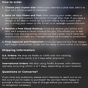 Custom 3D Photo Crystal Engraving for Weddings and Anniversaries - Etsy