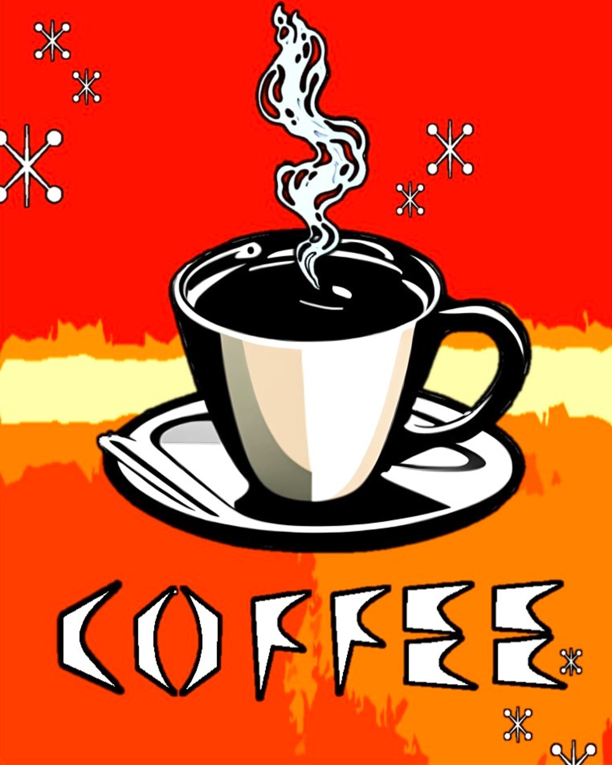 Hipster Coffee Art Retro Printable Art Coffee Lover Art Retro Coffee ...