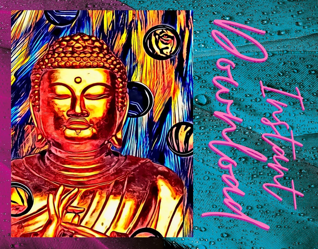 Buddha Art Prints Buddhist Print Meditation Wall Art Enlightened Art ...