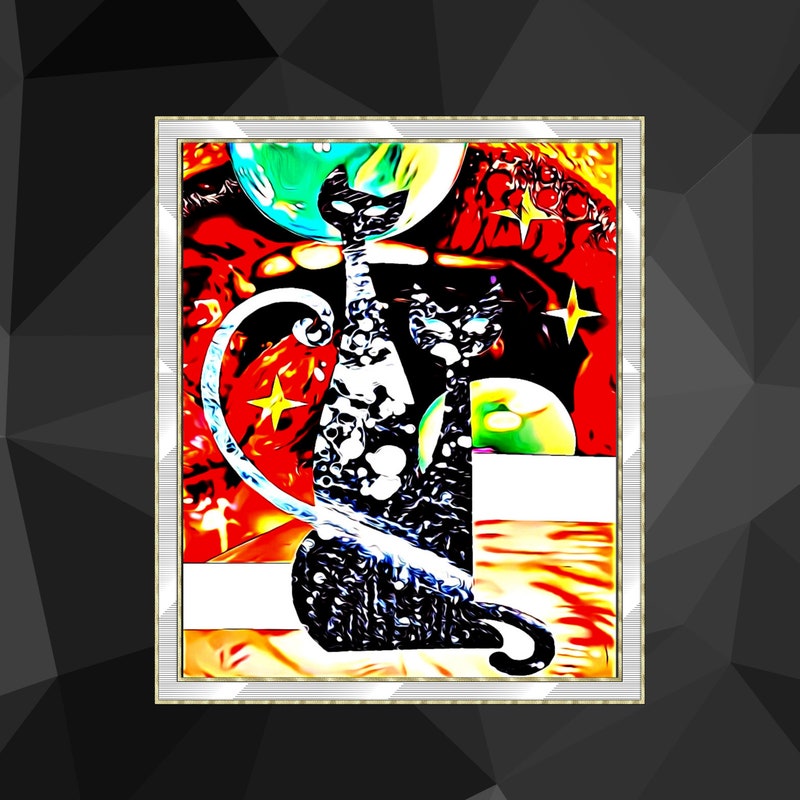 Atomic Cat Art - Etsy