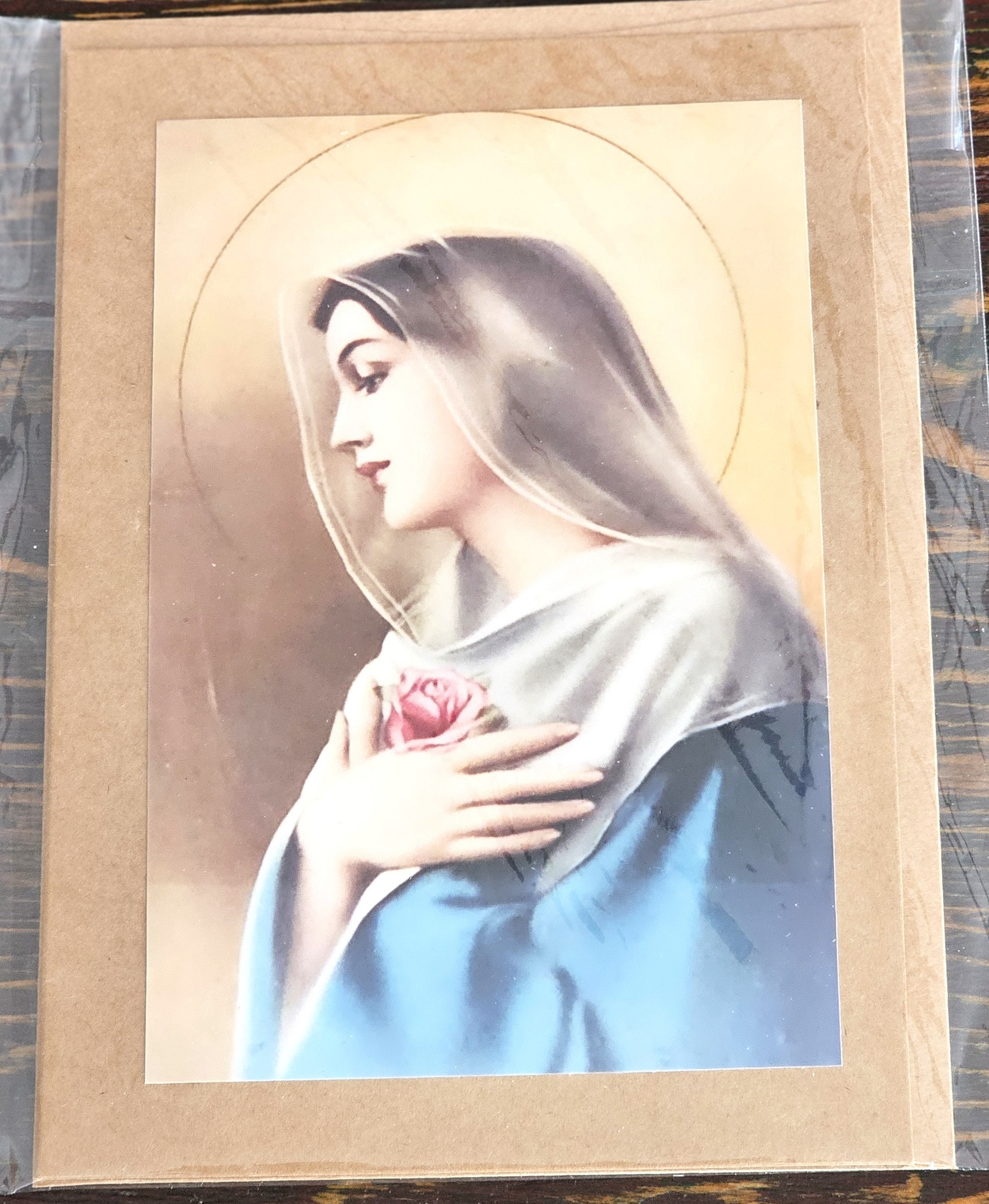Set of 5 Catholic Blank Photo Note/greeting Cards. Beautiful Catholic ...