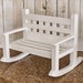 Hand Crafted White Wood Rocker. Prop, for Byers Choice Carolers or ...
