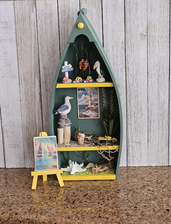 Small Wood Boat Shelf
