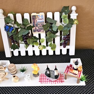 Vineyard Handcrafted Wood Fence. Prop, for Byers Choice Carolers or ...