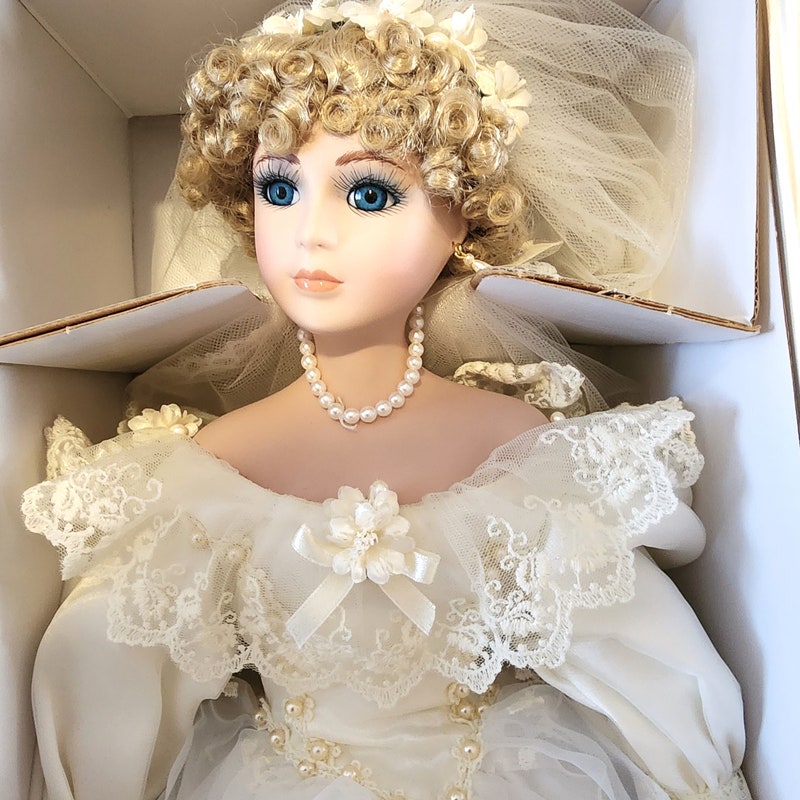 Porcelain Bride Doll - Etsy