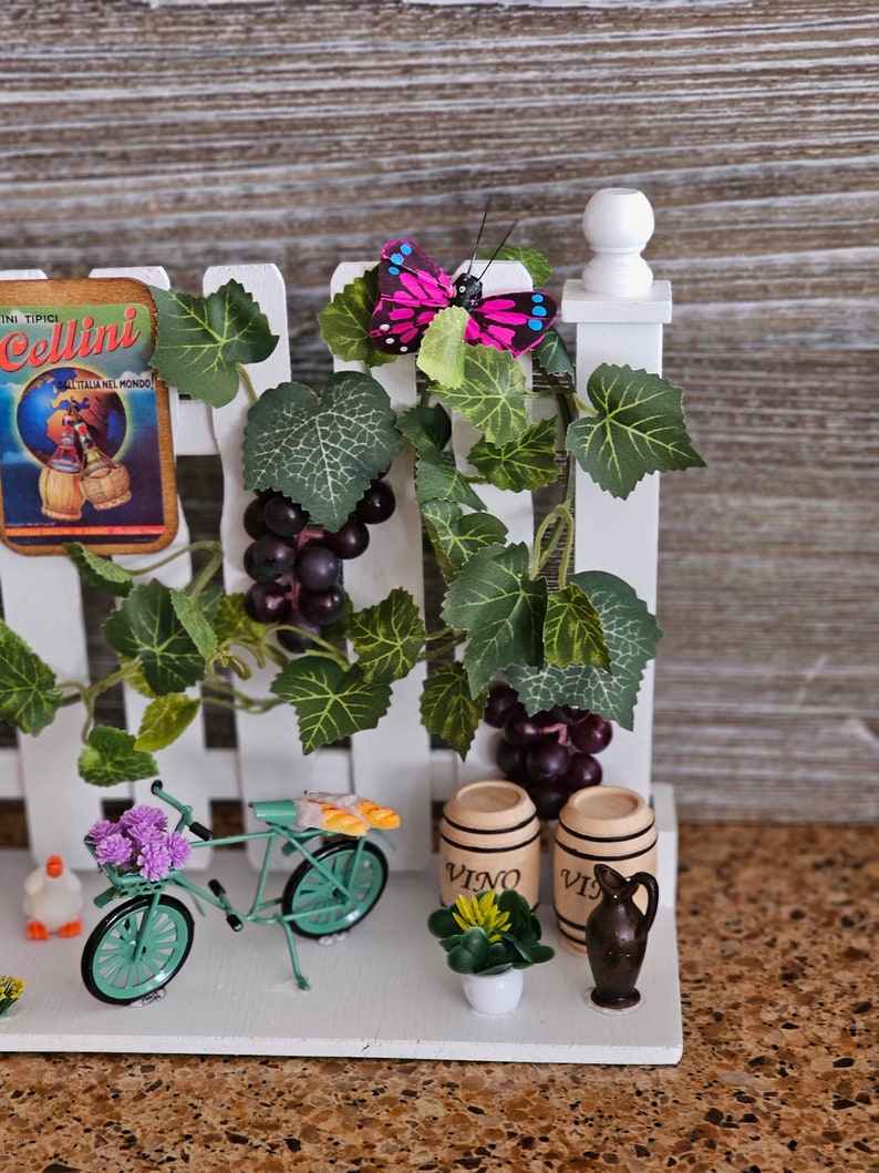 Vineyard Handcrafted Wood Fence. Prop, for Byers Choice Carolers or ...