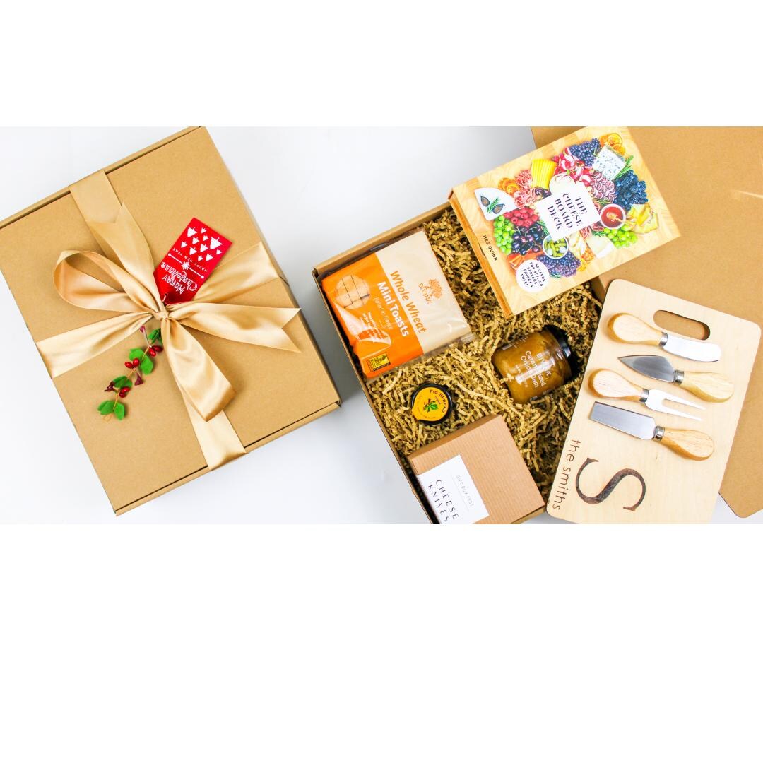 Cheese and Cheers Gift | Holiday Gift | Housewarming Gift | Appetizer ...