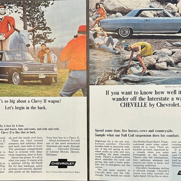 Chevrolet Car Ads - Etsy