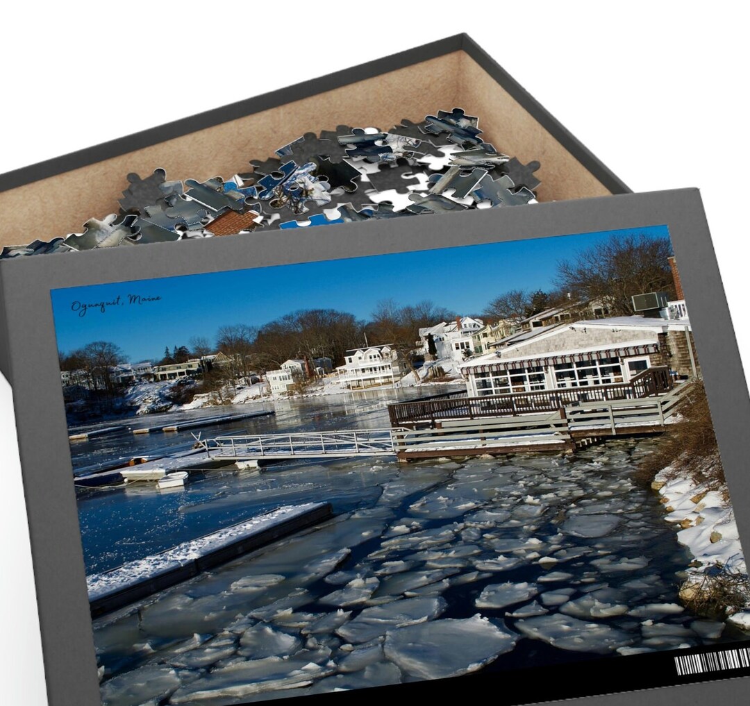 Perkins Cove Puzzle Perkins Cove Winter Scene Puzzle - Etsy