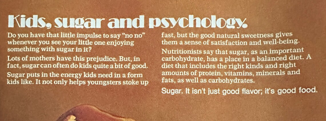 1972 Vintage Sugar Ads, 1970's Vintage Magazine Advertisements, 1970's ...