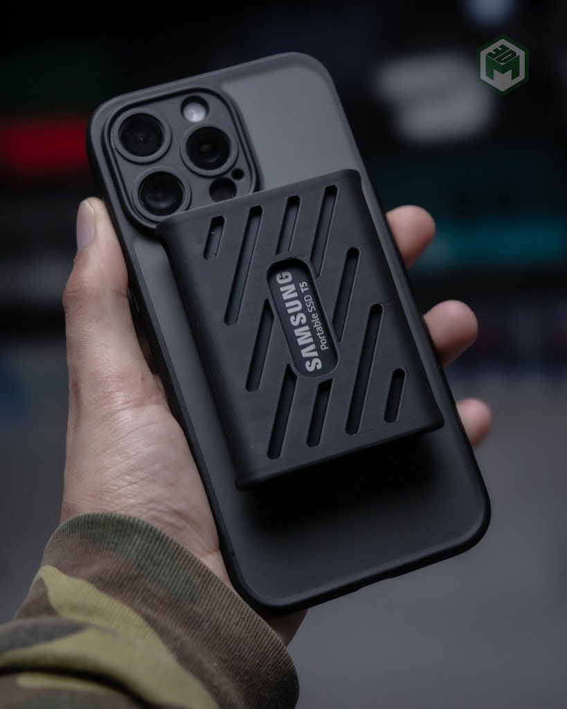 IPhone Magsafe SSD Mount for Samsung T5 Black - Etsy