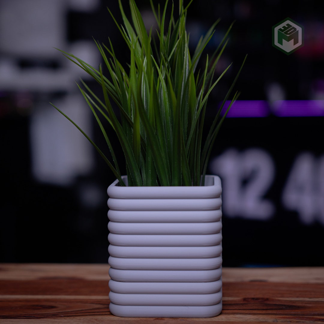 Square Poppy Planter With Twist-off Drip Tray - Etsy