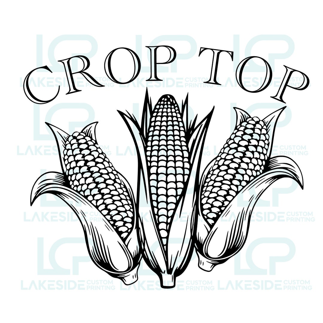 Crop Top Corn Sublimation Cut Svg Png Jpeg - Etsy