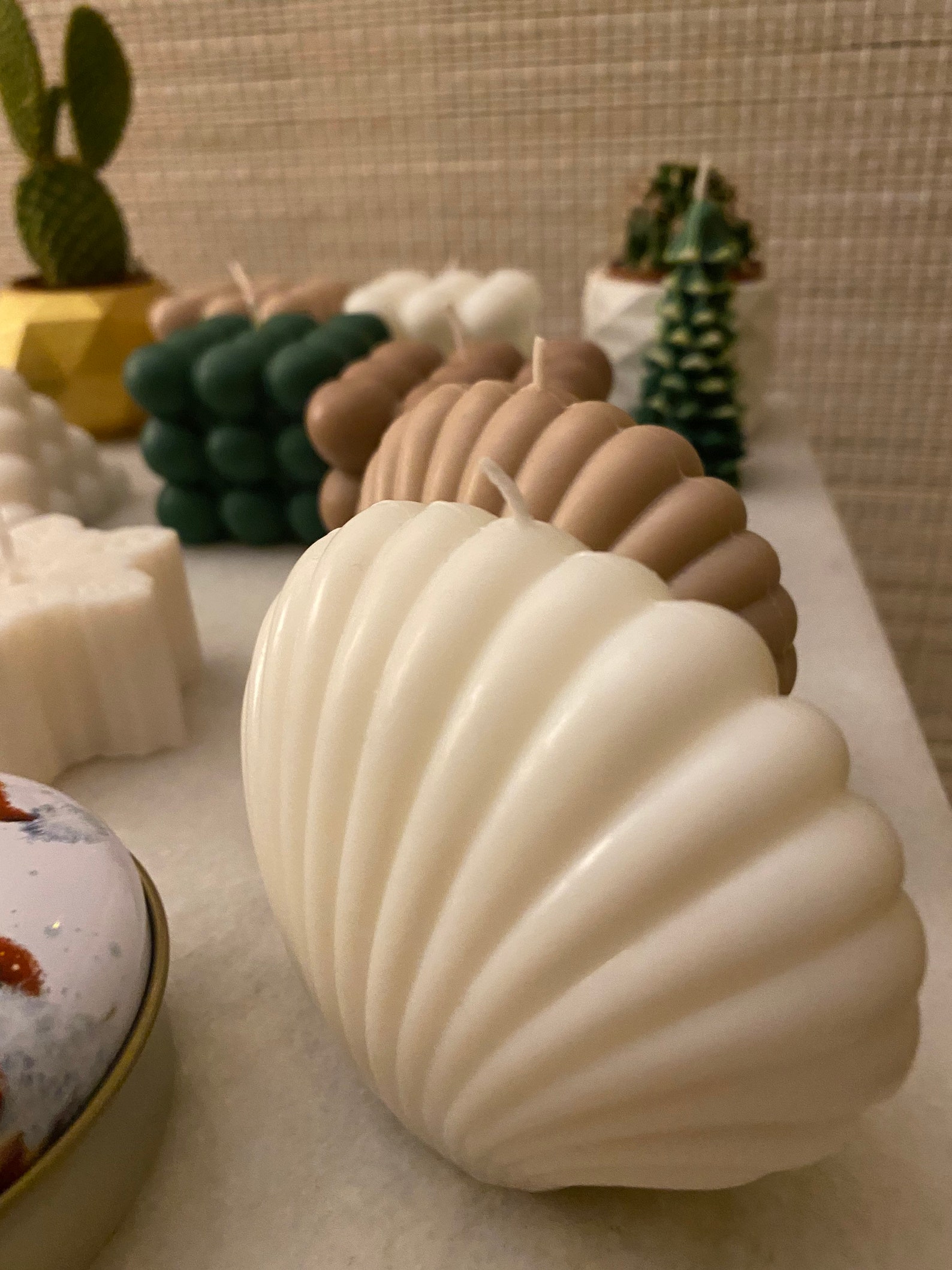 Big Shell Candle Soy Wax Handmade Scented Vegan Natural Organic ...