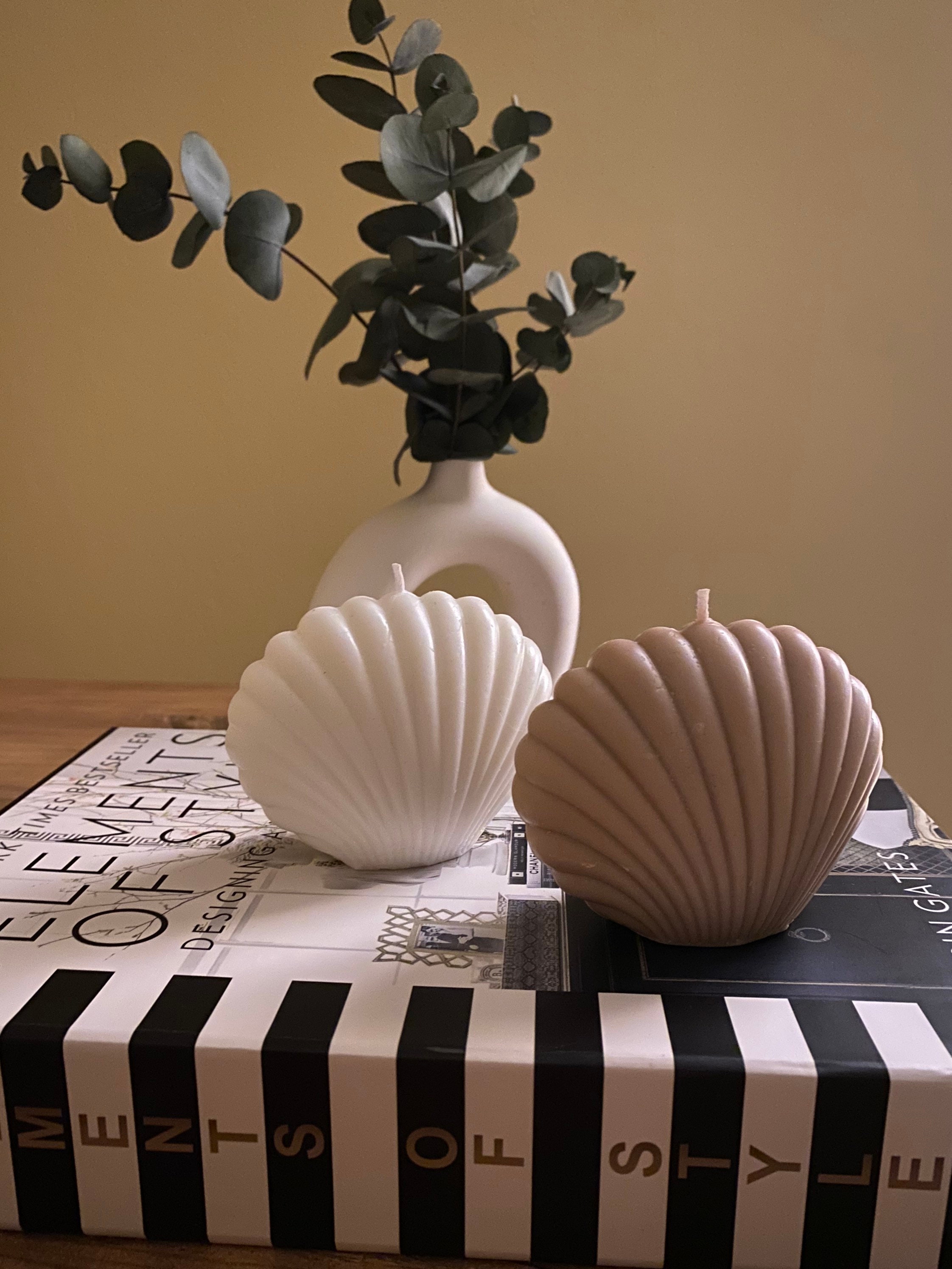 Big Shell Candle Soy Wax Handmade Scented Vegan Natural Organic ...