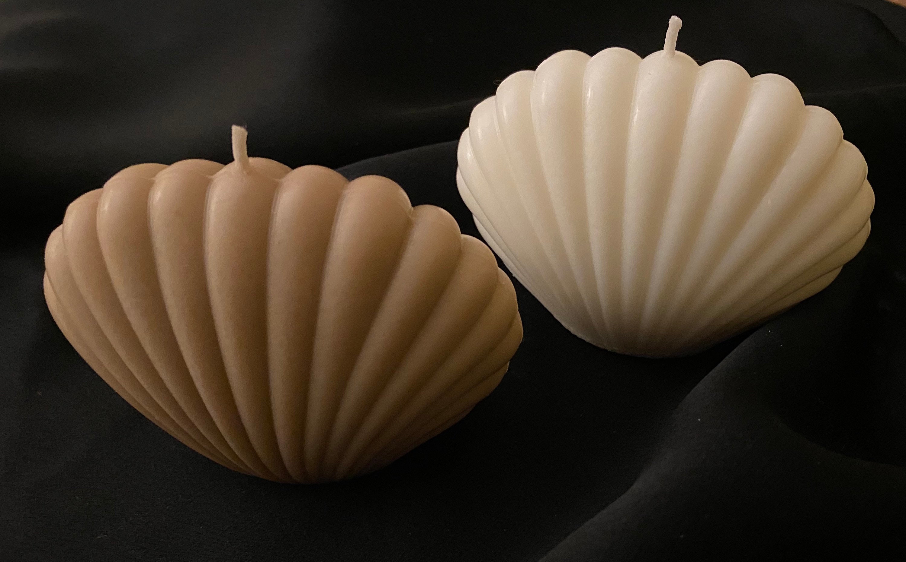 Big Shell Candle Soy Wax Handmade Scented Vegan Natural Organic ...