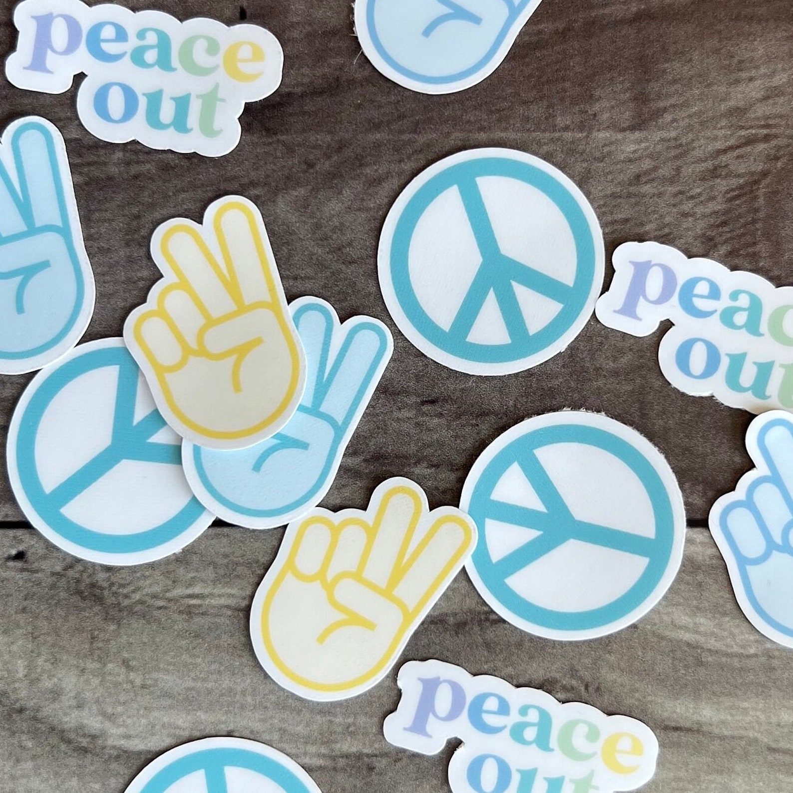 Peace Out Mini Vinyl Sticker 3-pack | Peace Out Sticker | Peace Sign ...