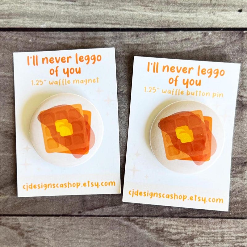 Waffle Enamel Pin - Etsy