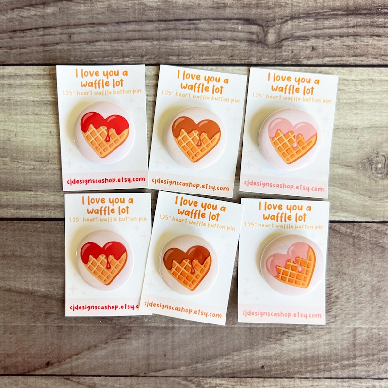 Waffle Pin - Etsy