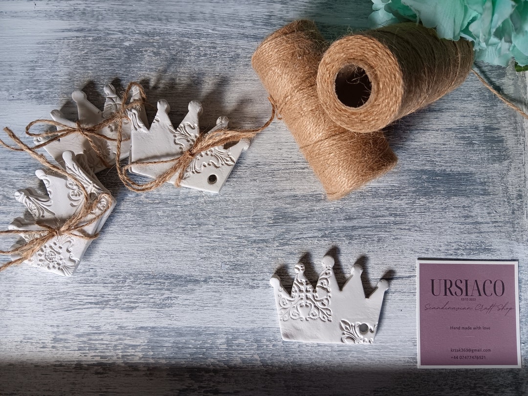 Scandinavian Style Clay Crown. Pack of 5. - Etsy