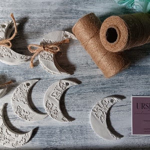 Scandinavian Style Clay Half Moon. Pack of 5. - Etsy