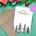 Printable Pine Tree Card, Christmas Trees, Colorful Holiday, Holiday ...