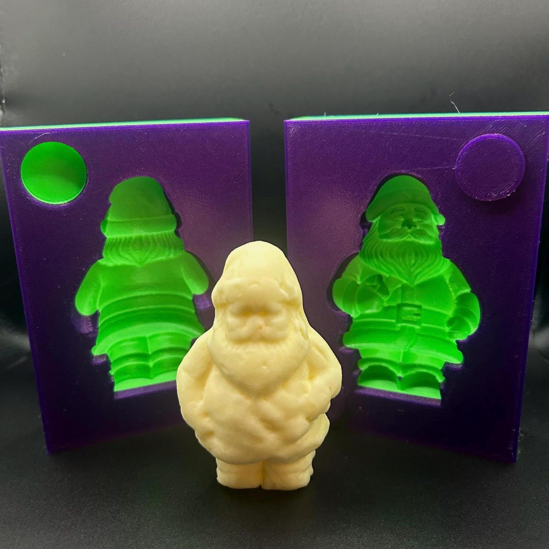 Large Santa Claus Butter Mold 3D Printed - Etsy