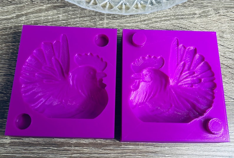Medium Rooster Butter Mold 3D Printed - Etsy