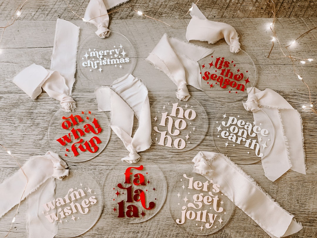 Christmas Tags - Ornaments - Sold Individually - Etsy