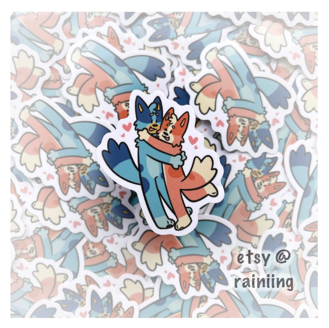 Heeler Sisters Hug Sticker - Etsy
