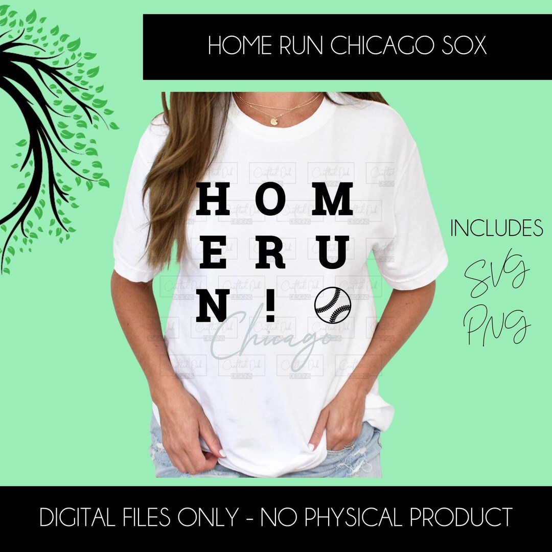 Home Run Chicago White Sox SVG Cut File, Baseball Homerun SVG, Game Day ...