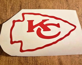 Kc Chiefs Vinyl Decal - Etsy