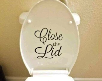 Toilet Vinyl Close Lid - Etsy