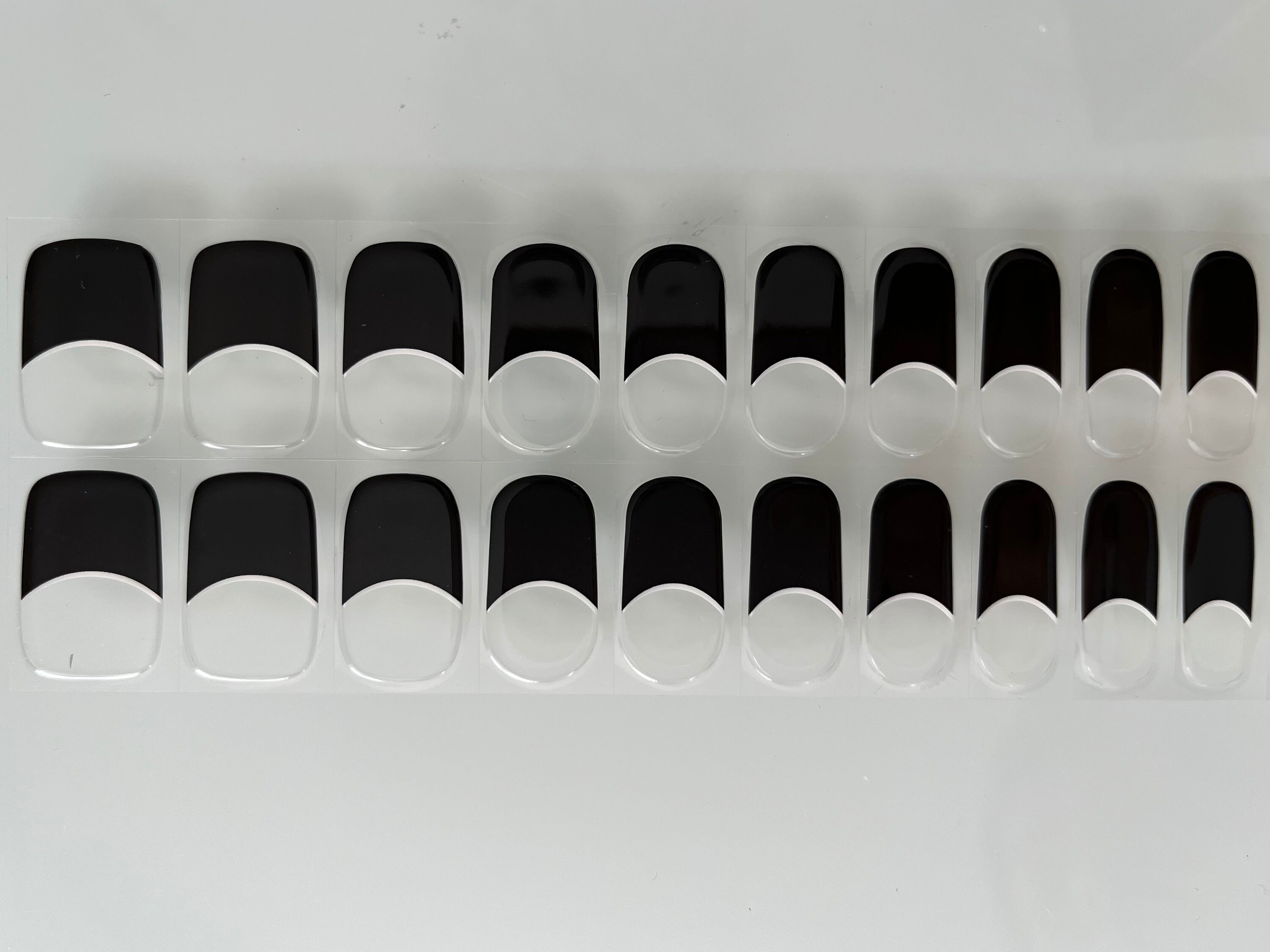 20 UV Gel Wraps, Nail Stickers, Nail Art, Nail Strips, Nail Wraps, Semi ...
