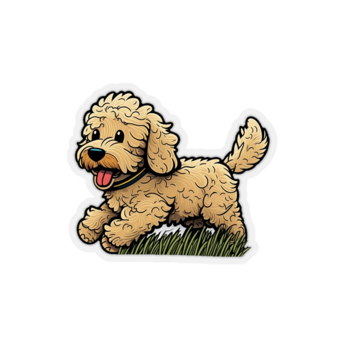 Golden Doodle Sticker Adorable Golden Doodle Dogs Doodle Golden Sticker ...