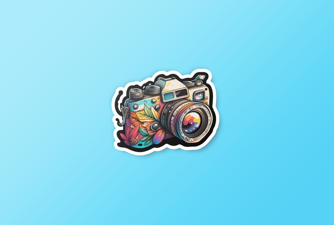 Camera Sticker Cartoon Camera Sticker Camera Cute Camera Sticker ...