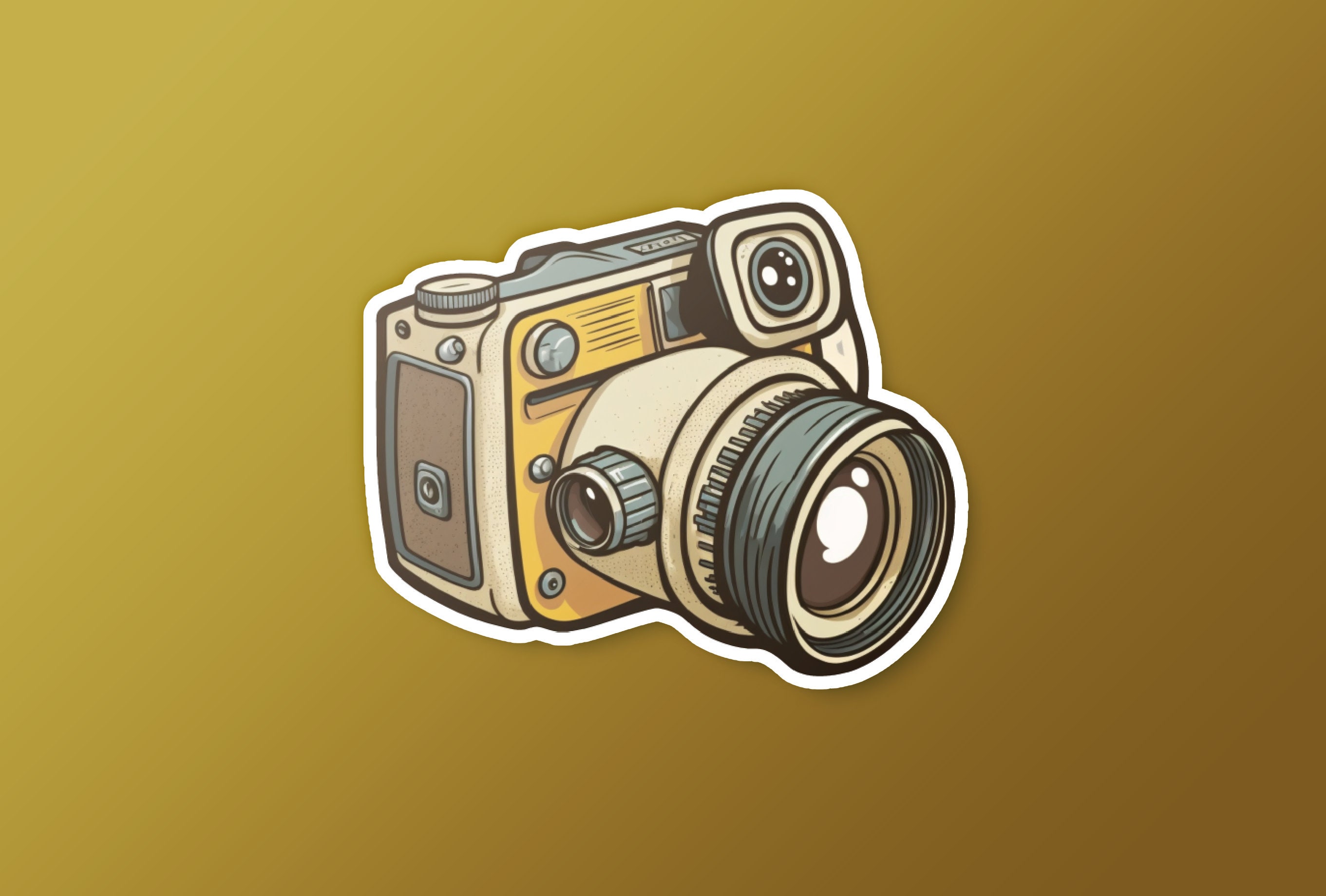 Camera Sticker Cartoon Camera Sticker Camera Cute Camera - Etsy