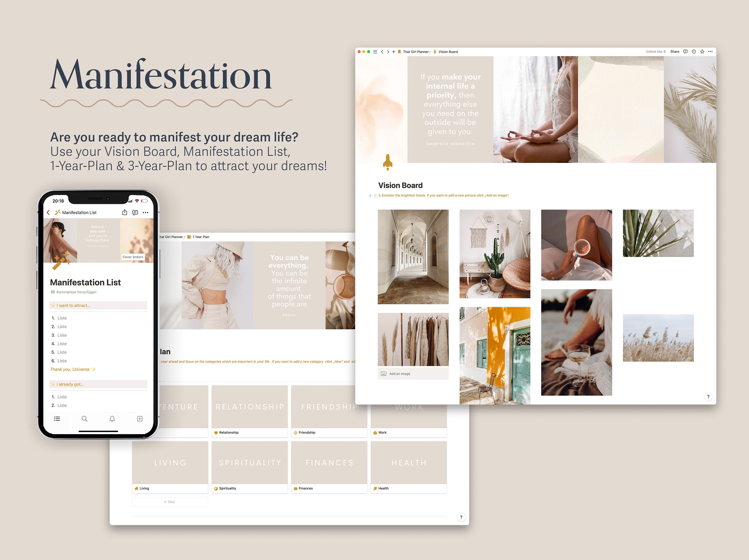 Notion Template That Girl Planner 2024 English Notion Dashboard ...