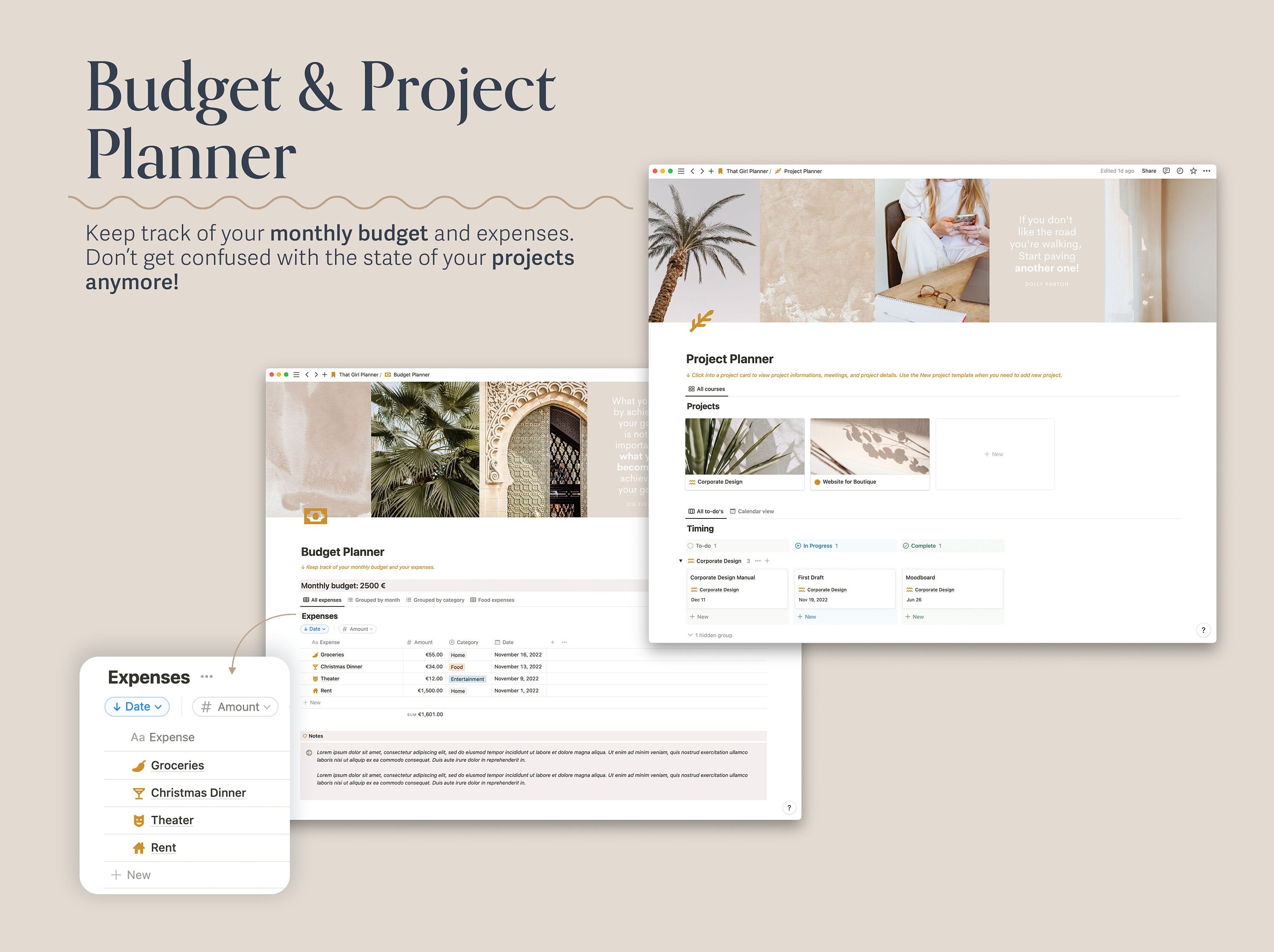 Notion Template That Girl Planner 2024 English Notion Dashboard ...