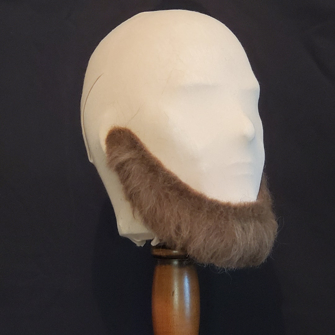 Short Trimmed Beard Hairpiece, Natural Brown Color, Ideal for Theater ...